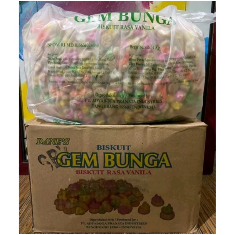 Jual COD 1 KG BUNGA GEM BUNGA GUM SNACK JADUL VIRAL BISKUIT GULA LEGEND ...