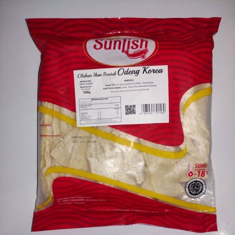Jual SUNFISH Odeng Korea Olahan Ikan 500gr | Shopee Indonesia