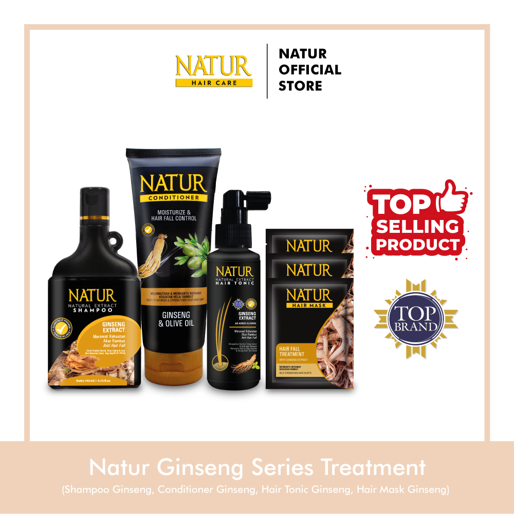 Jual Natur Ginseng Series Treatment (Shampoo, Hair Tonic, Conditioner ...