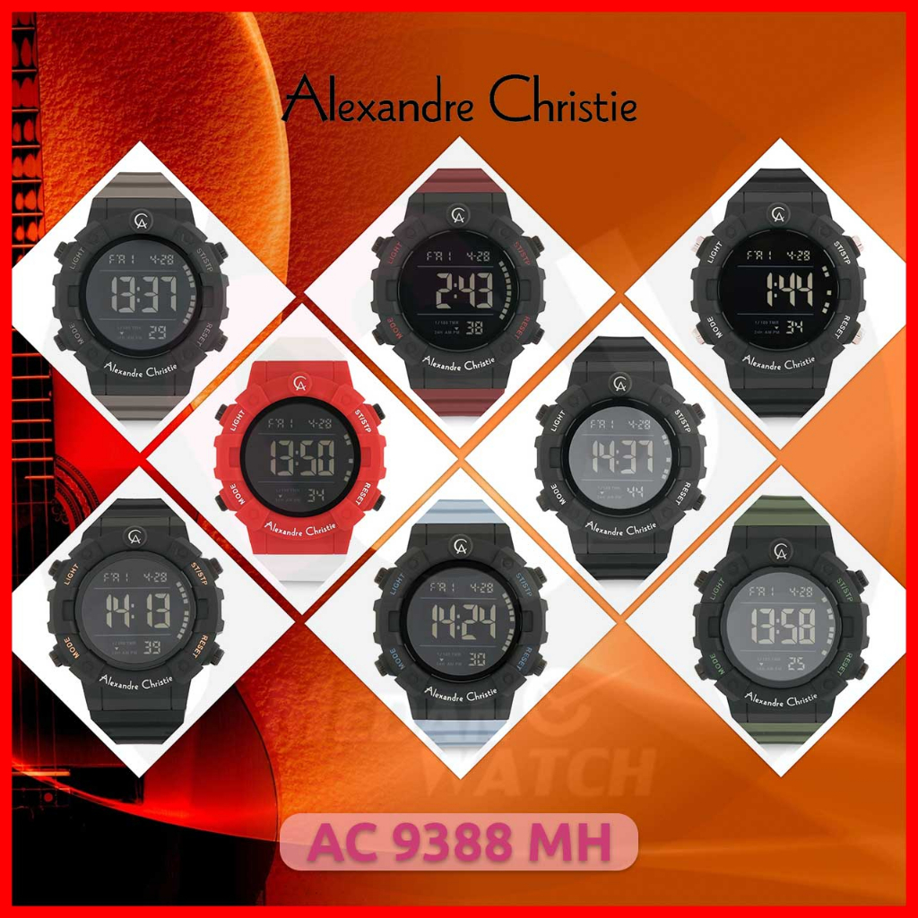 Jual Jam Tangan Pria Digital Alexandre Christie 9388MH AC9388 AC 9388 ...