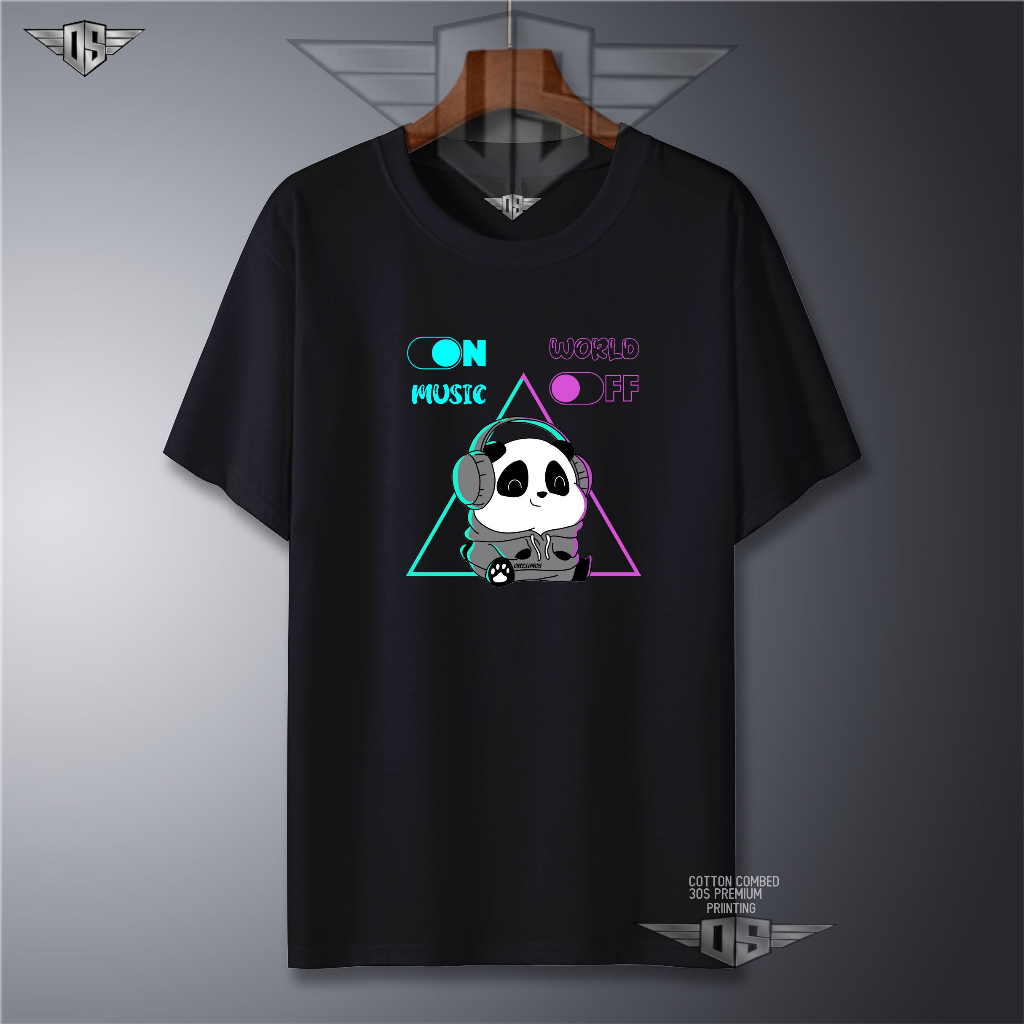 Jual PresidenKaos Distro ON MUSIC OFF WORD Cotton Combed 30s Premium ...