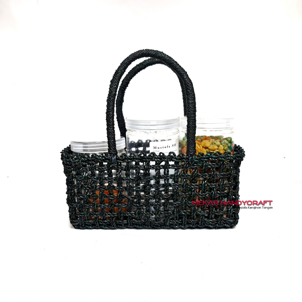 Jual Tas Anyaman Hampers Toples Tinggi Kue Lebaran 9-10 cm Rara ...