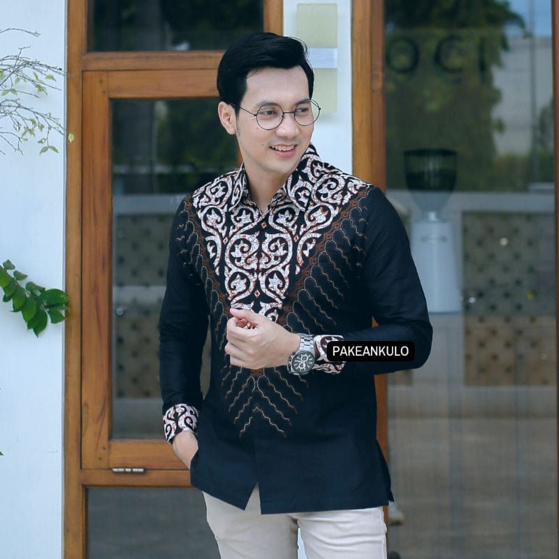 Jual BATIK BOLO DEWO Motif Jubah Prabu Kemeja Baju Batik Pria Lengan ...