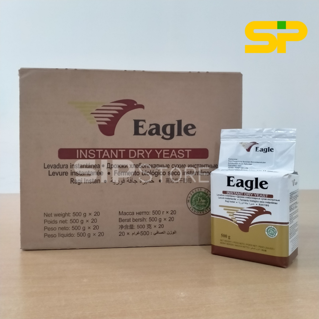 Jual EAGLE Instan Dry Yeast Ragi Instan 500gr / Pengembang Kue / Ragi ...