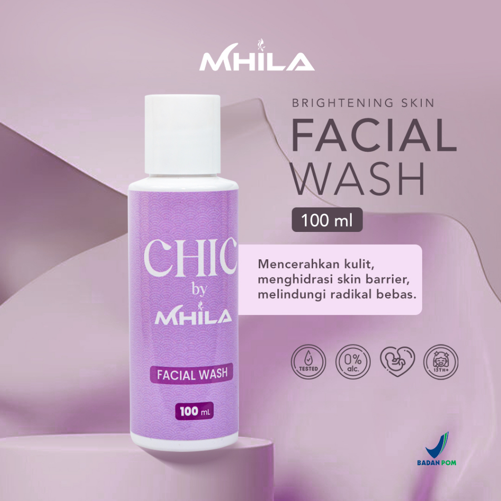 Jual MHILA - BRIGHTENING SKIN FACIAL WASH 60ML WITH NIACINAMIDE ...