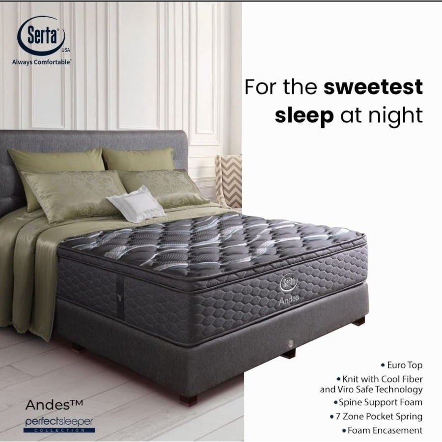 Jual mattress matras kasur springbed Serta Andes | Shopee Indonesia
