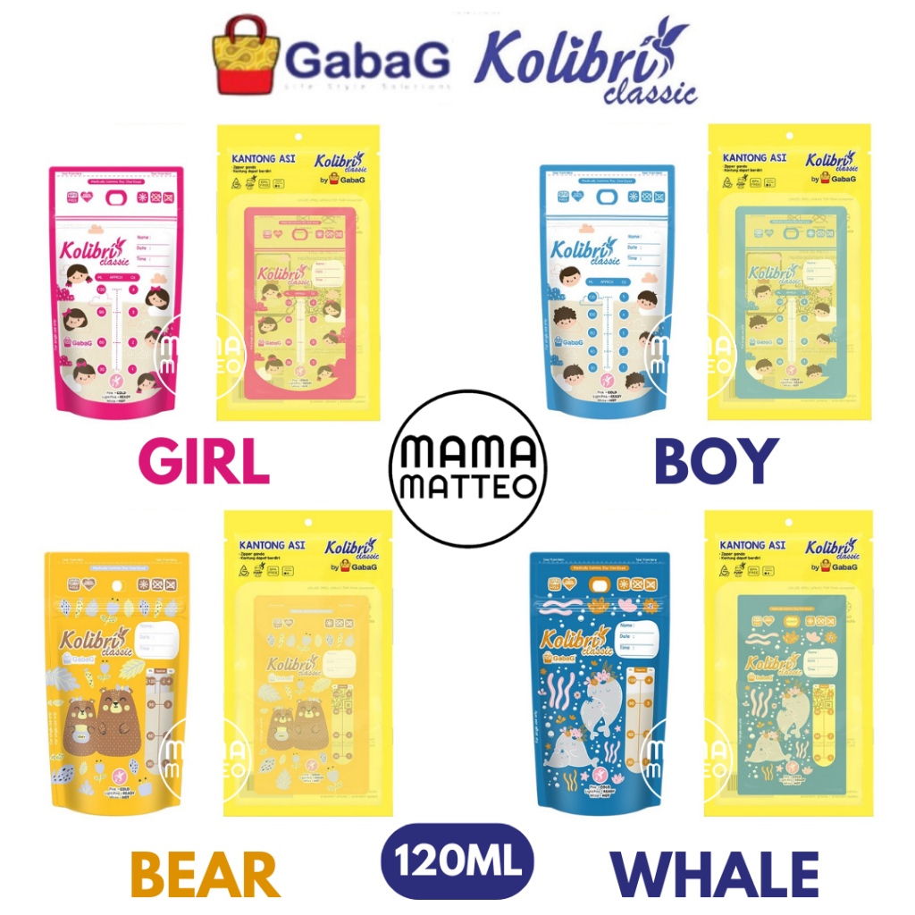 Jual Gabag Kolibri Kantong Asi 120ml Breasmilk Storage Asibag Asi Bag ...