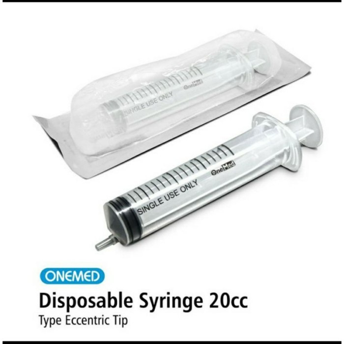 Jual Disposible Suntikan 20ml Syringe Onemed 20cc Per Pcs Lubang Samping | Shopee Indonesia
