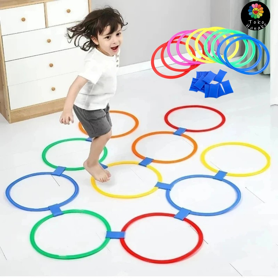 Jual Hopscotch Ring/Sport Hopscotch Fun Game Jumping Ring/Outdoor Sport ...