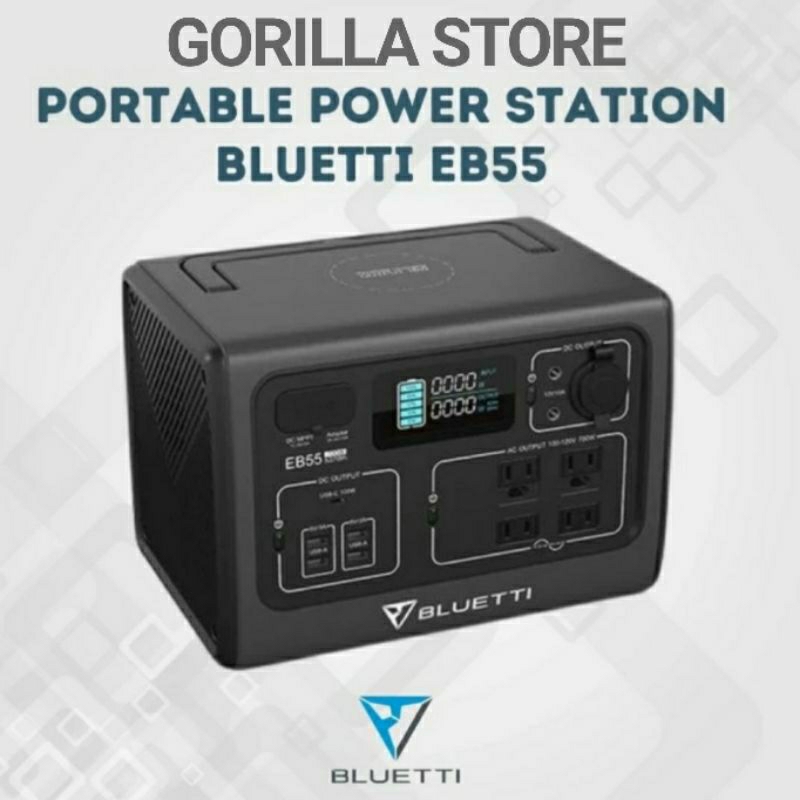 Jual BLUETTI EB55 Portable Power Station 700W 537Wh | Shopee Indonesia