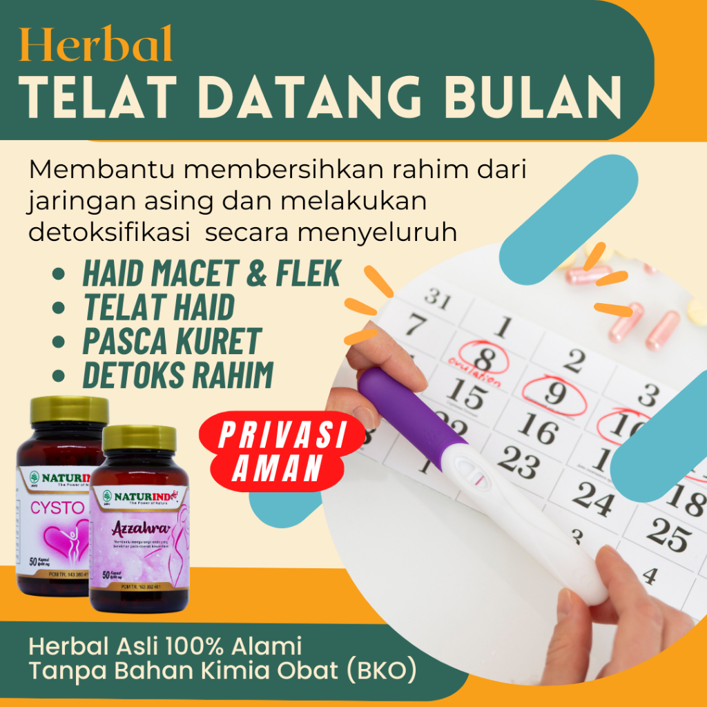 Jual Obat Detox Rahim Telat Haid Terlambat Datang Bulan Macet Flek ...