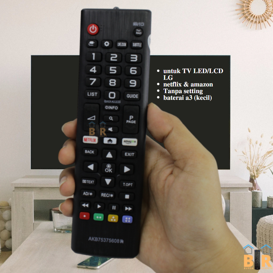 Jual REMOT / REMOTE LG AKB75375608 / REMOTE LCD LED NETFLIX / ECER DAN ...