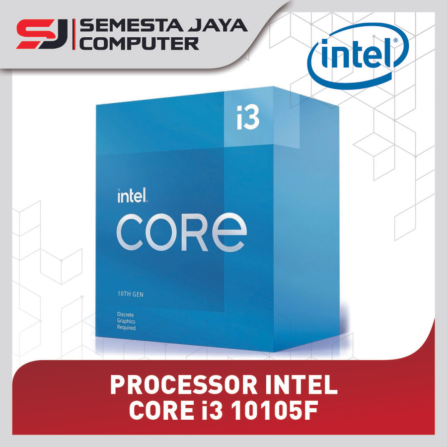 Jual PROCESSOR INTEL CORE i3 10105F BOX SOCKET LGA 1200 COMET LAKE PROSESOR | Shopee Indonesia