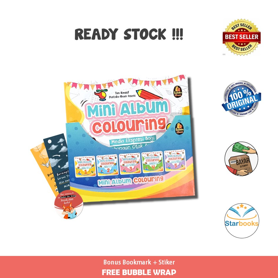 Jual Buku Mini albun colouring (5 Seri) - Genta Smart (Buku Anak ...