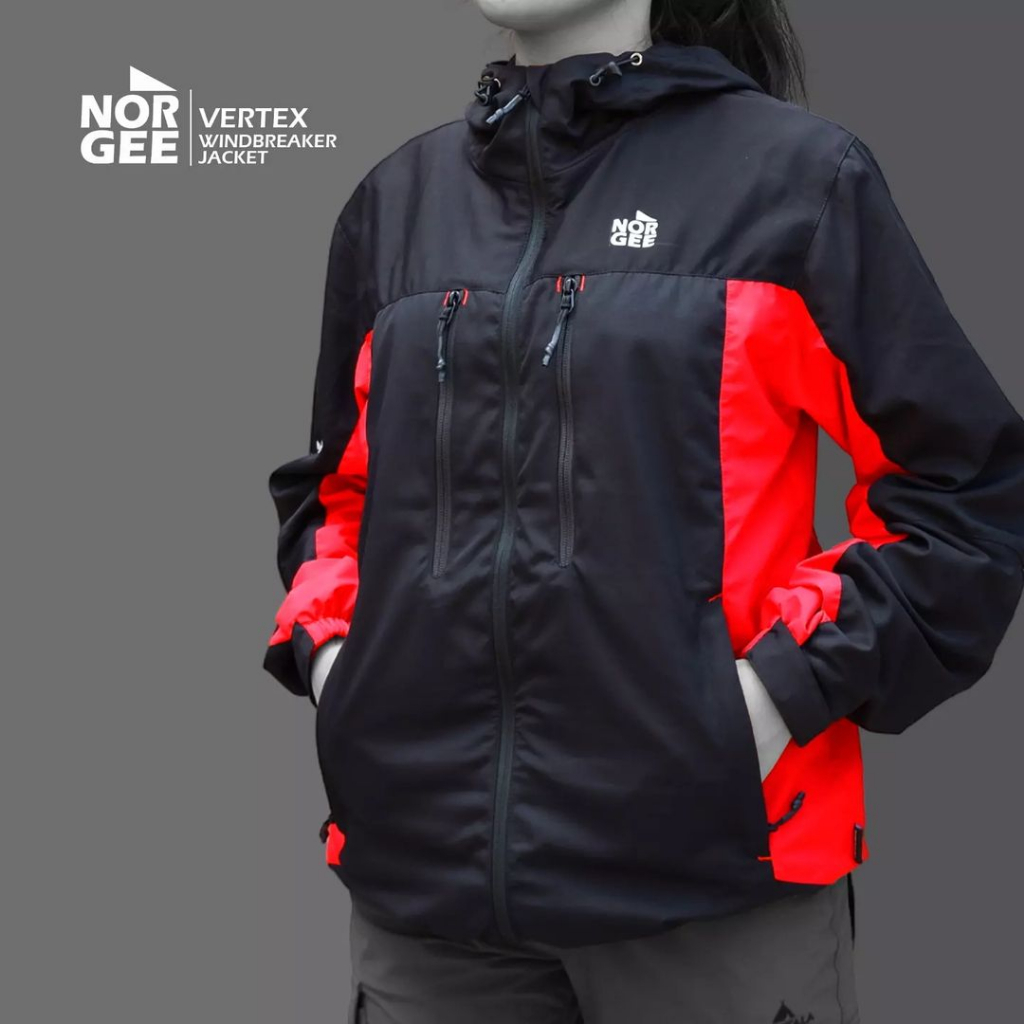 Jual Norgee Jaket Windbreaker Vertex | Shopee Indonesia