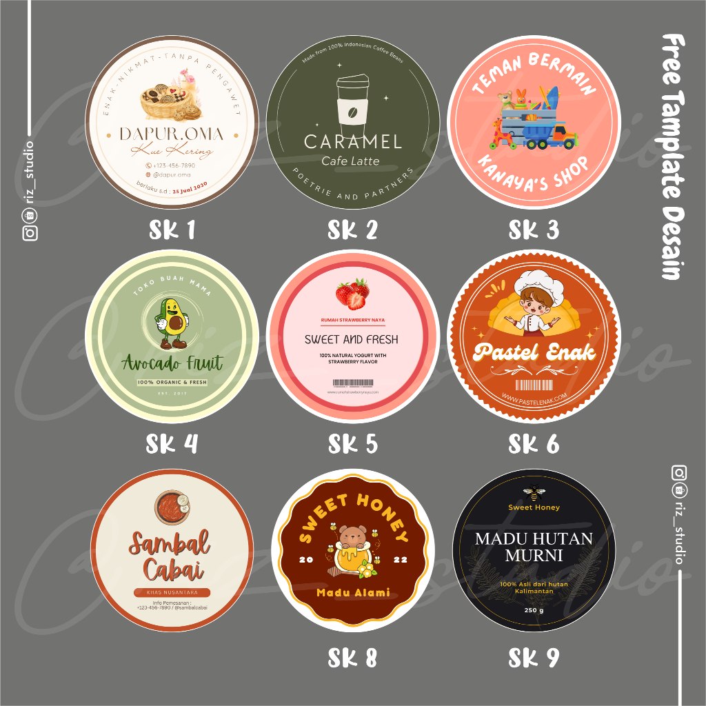 Jual Sticker Produk Kemasan / Sticker Produk Makanan dan Minuman ...