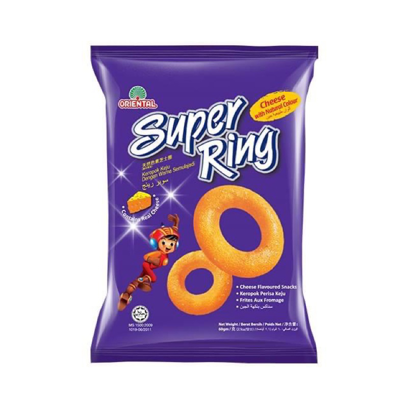 Jual Oriental Snack Super Ring Rota Green Pea Rostik Chicken Ring 60g ...