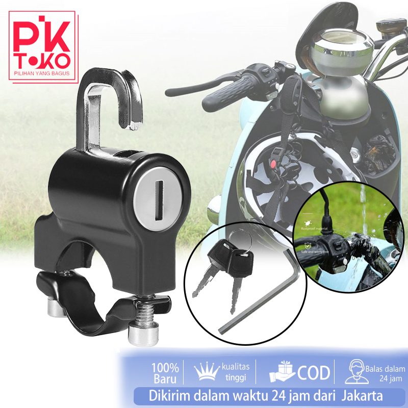 Jual Gembok Helm Anti Maling Kunci Helm Motor Anti Kunci Pengaman Helm ...