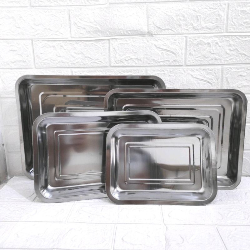 Jual Nampan/Baki stainless steel, nampan stainless persegi,nampan kotak ...