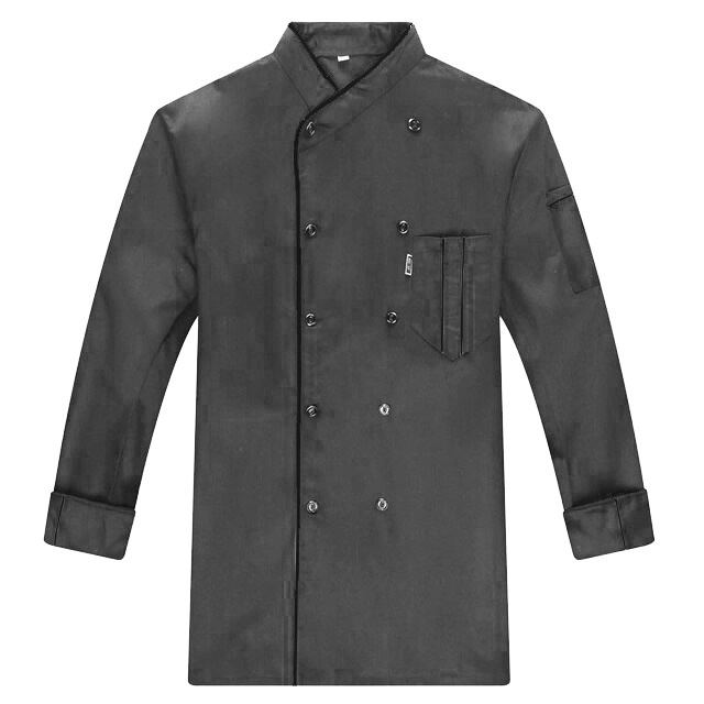 Jual Baju Koki Seragam Koki Seragam Chef Wanita Pria Lengan Panjang ...