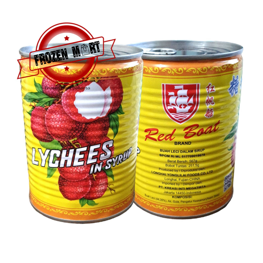 Jual RED BOAT Lychees in Syrup / Buah Leci Kaleng / Lychee in Can 567 ...