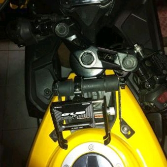 Jual MOTOBAR BRACKET HP DUDUKAN HP PHONE HOLDER PNP GSX150 HOMEMADE ...