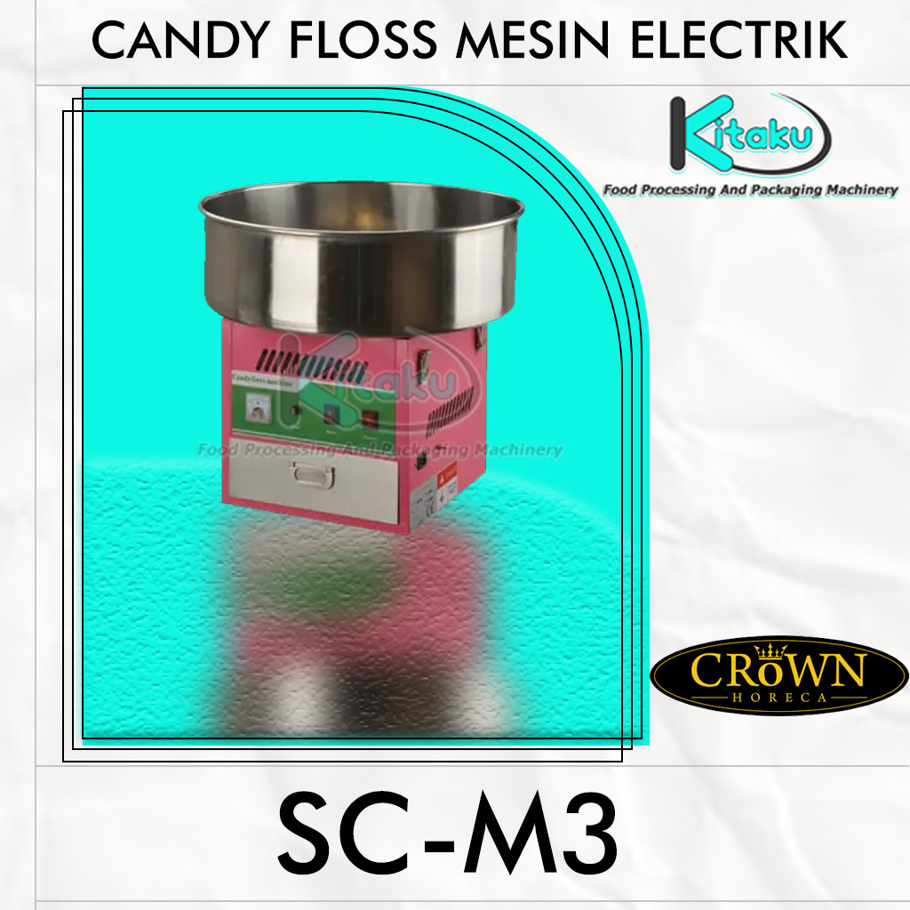 Jual Mesin Membuat Catton Candy ELECTRIC SC-M3 CROWN HORECA | Shopee ...