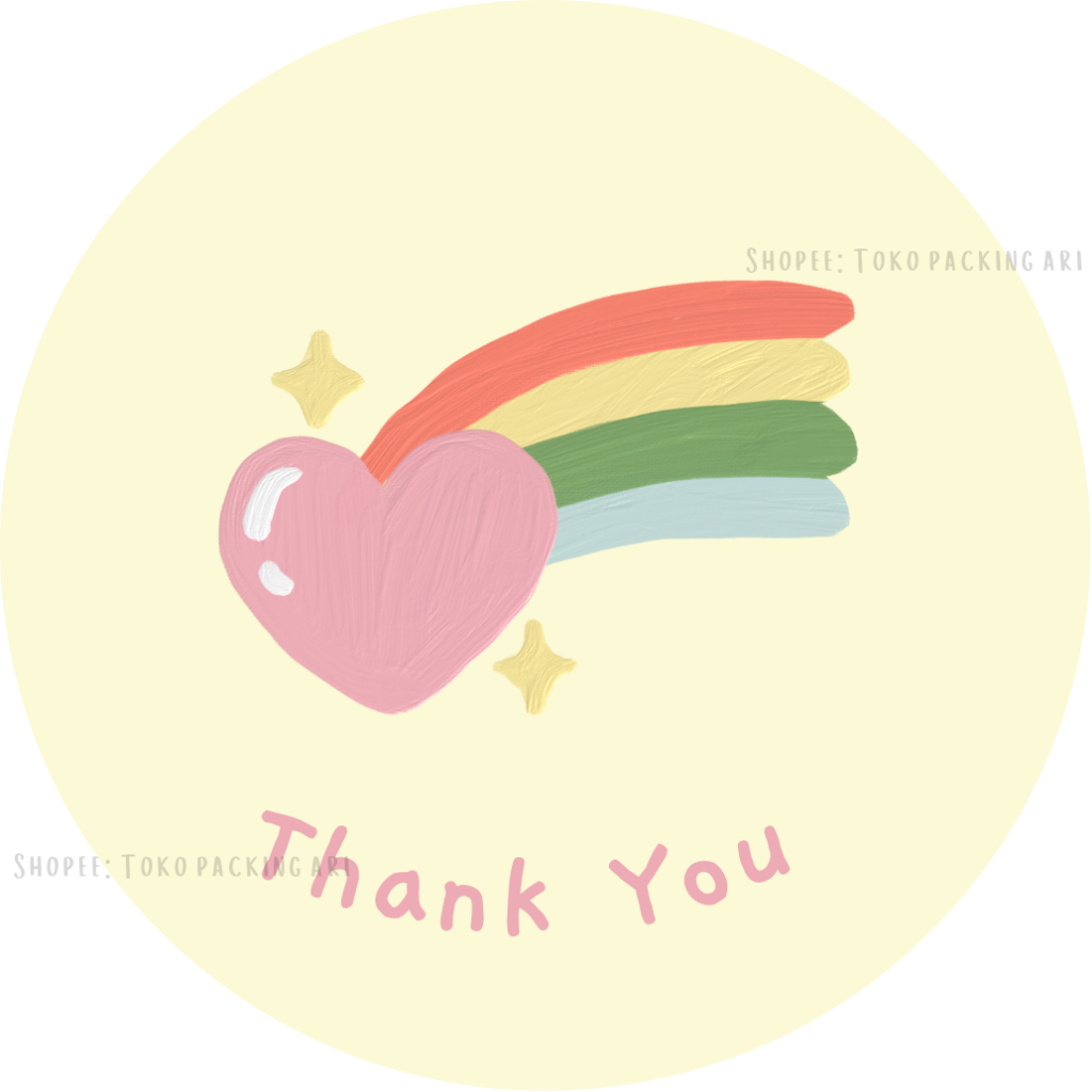 Jual Sticker Bulat | Sticker Bulat Cute | Sticker Packing | Sticker ...