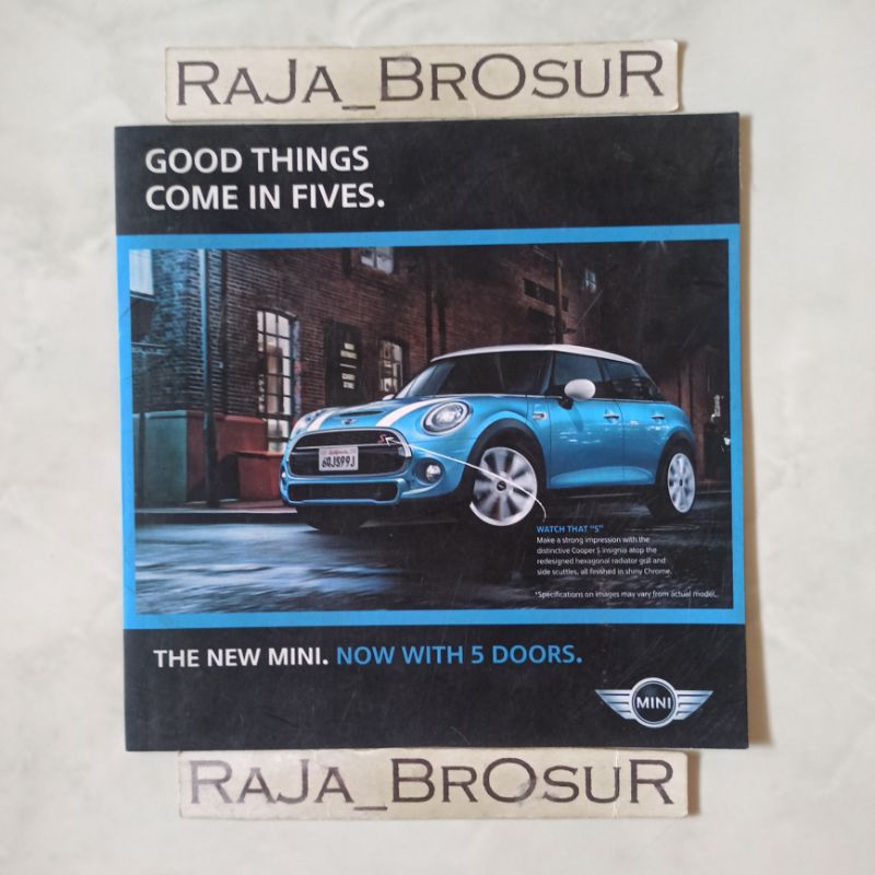 Jual Poster brosur katalog leaflet Mini Cooper/Mini Cooper S 2016 ...
