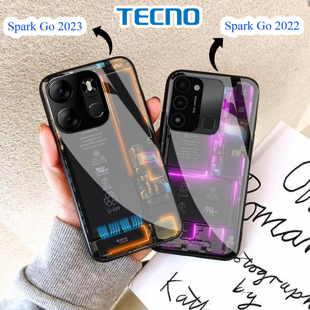 Jual Softcase Glass Kaca Tecno Spark Go 2022 And 2023 Casing Hp Tecno Spark Go 2022 And 2023 [a07