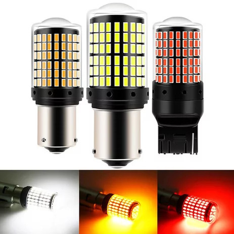 Jual Lampu LED Mobil 144 SMD Kaki 1 Kaki 2 / Bohlam LED Model Putar 144 ...