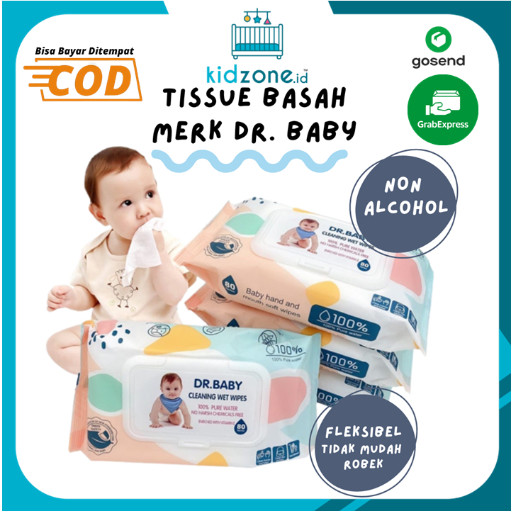 Jual Tisu Basah Bayi 80 Lembar BPA FREE Wet Tissue Baby Wipes (non ...