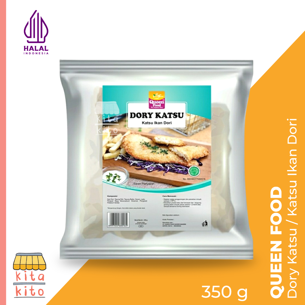 Jual Queen Food Dory Katsu | Bento Katsu Ikan Dori | Shopee Indonesia
