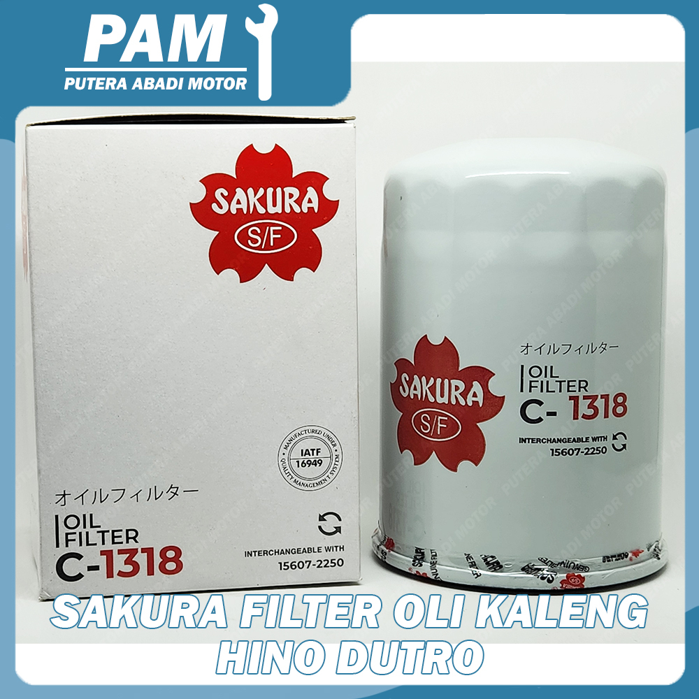 Jual Filter Oli Hino Dutro tipe C-1318 Sakura | Shopee Indonesia