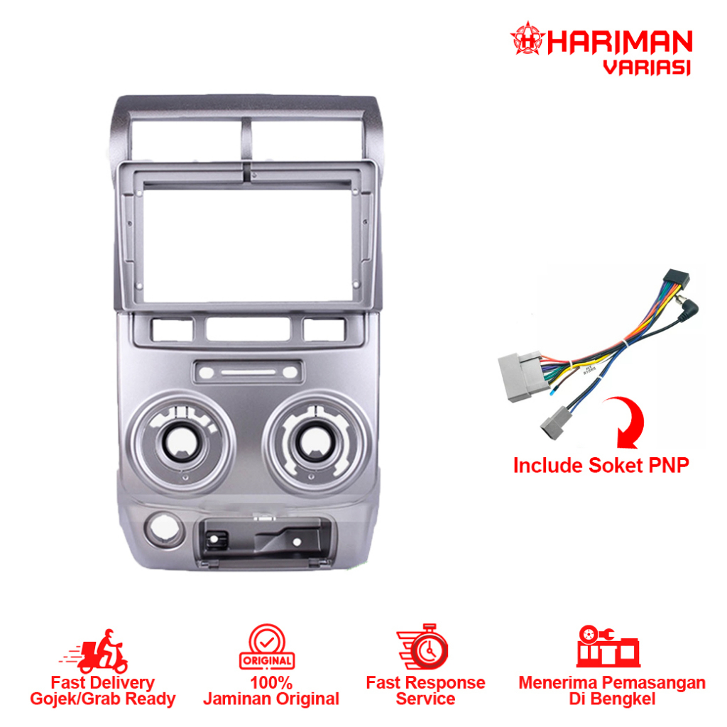 Jual FRAME HEAD UNIT TOYOTA AVANZA 2004-2012 9 INCH + SOKET PNP ...