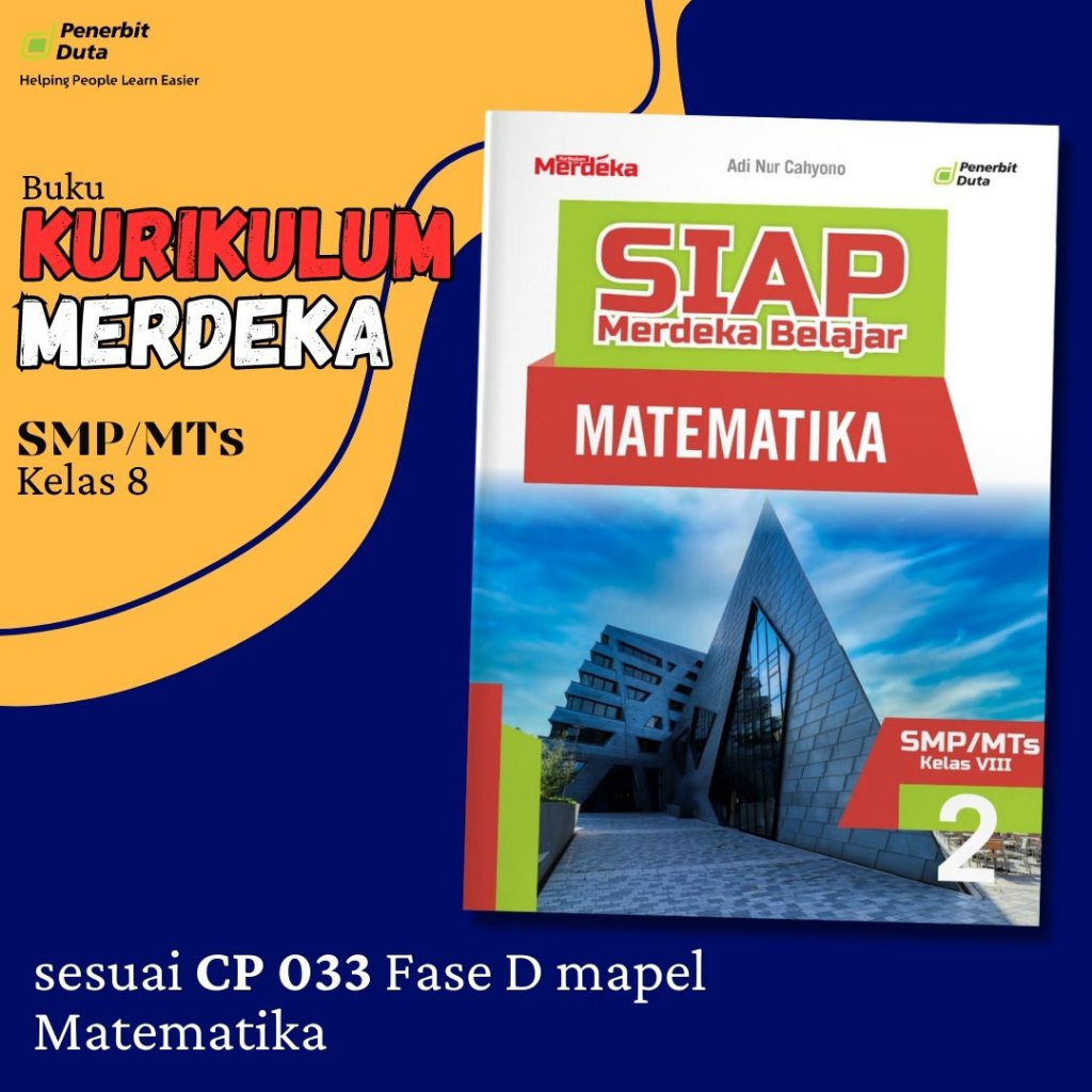 Jual Siap Merdeka Belajar Matematika SMP/MTs Kelas 8 Kurikulum Merdeka | Shopee Indonesia
