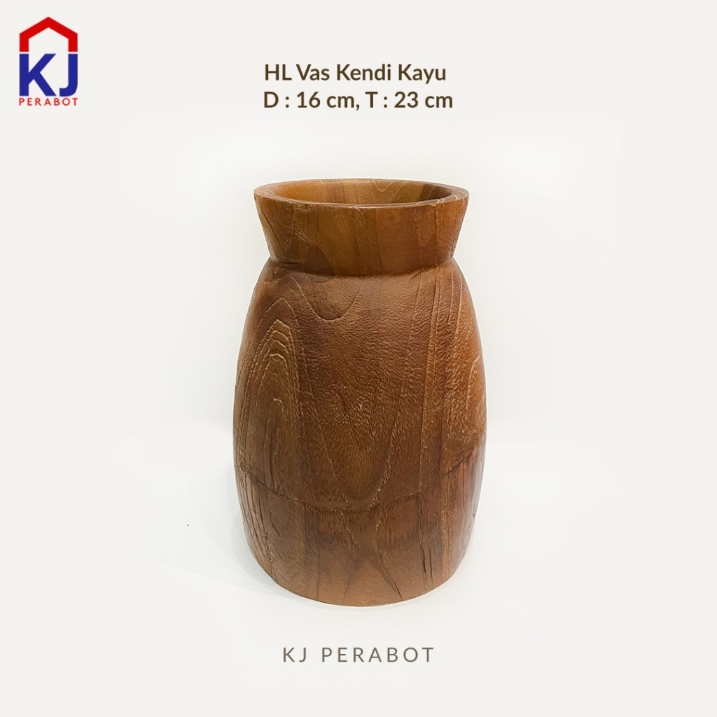 Jual KJ Perabot - Vas Bunga Kayu | Shopee Indonesia