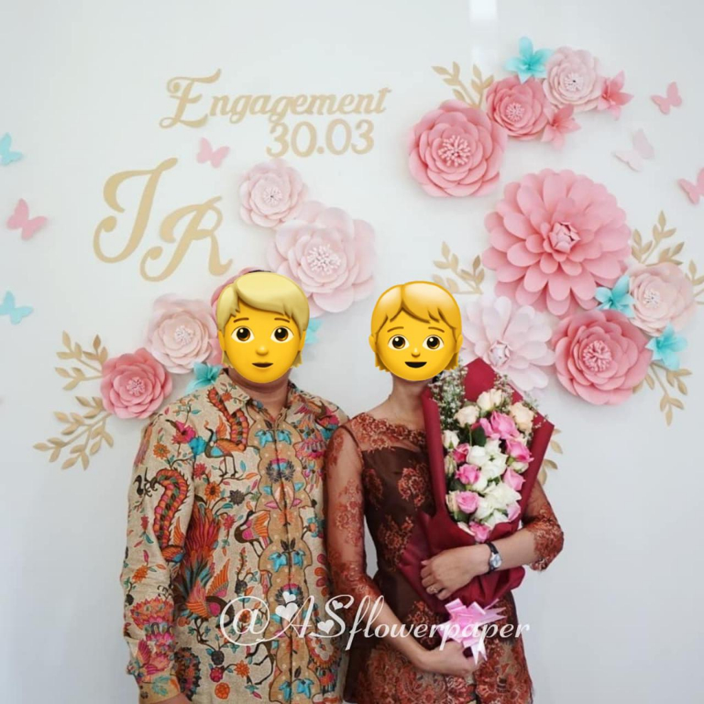 Jual Paper Flower Bunga kertas dekorasi lamaran wedding tasyakuran by ...