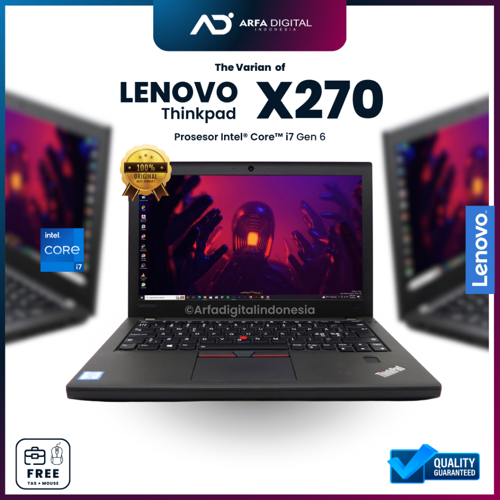 Jual Laptop Lenovo Thinkpad X270 Core i7 Gen 6 Ram 8GB SSD 256GB Bergaransi | Shopee Indonesia