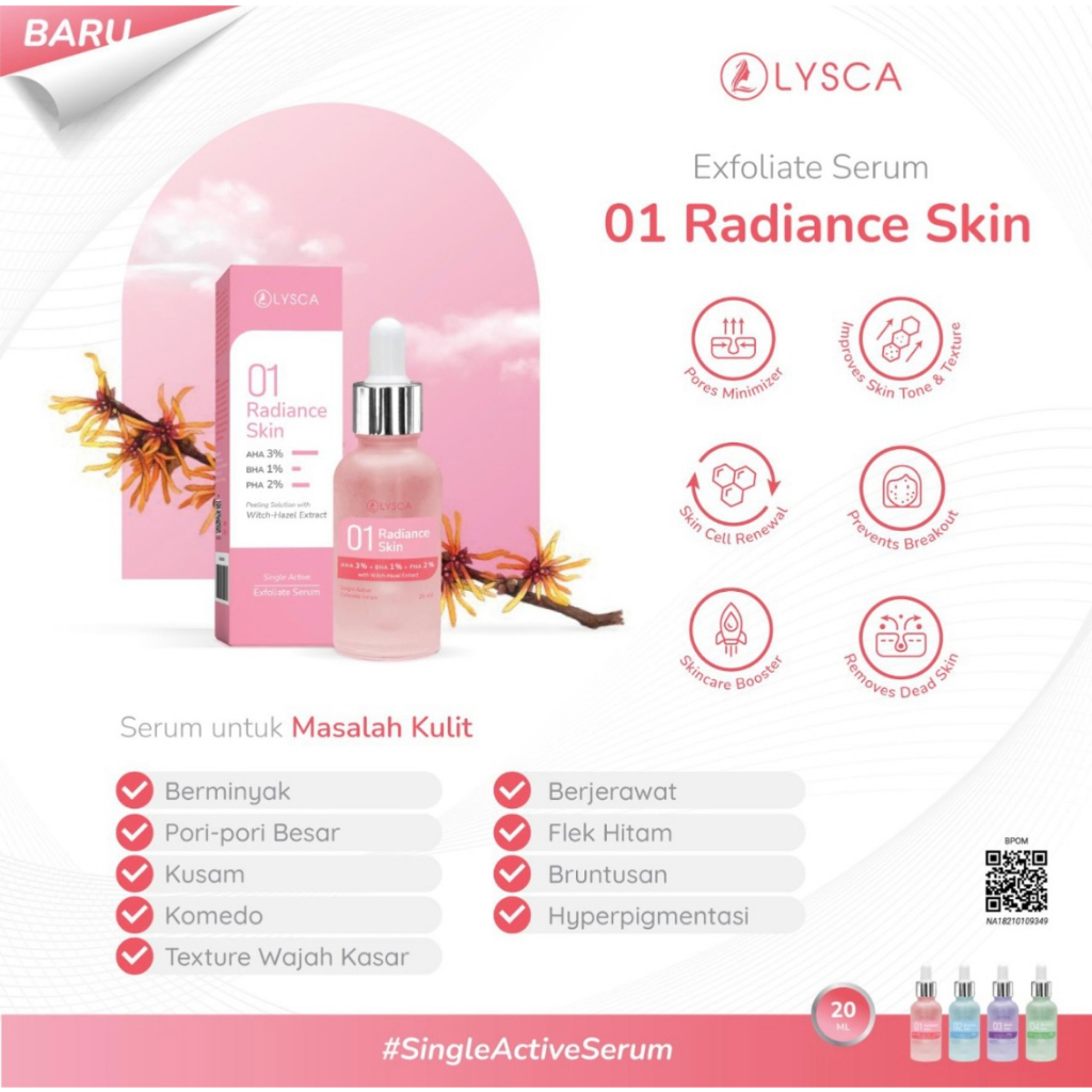 Jual LYSCA - 01 RADIANCE SKIN AHA 3%, BHA 1%, PHA 2% + Witch Hazel ...