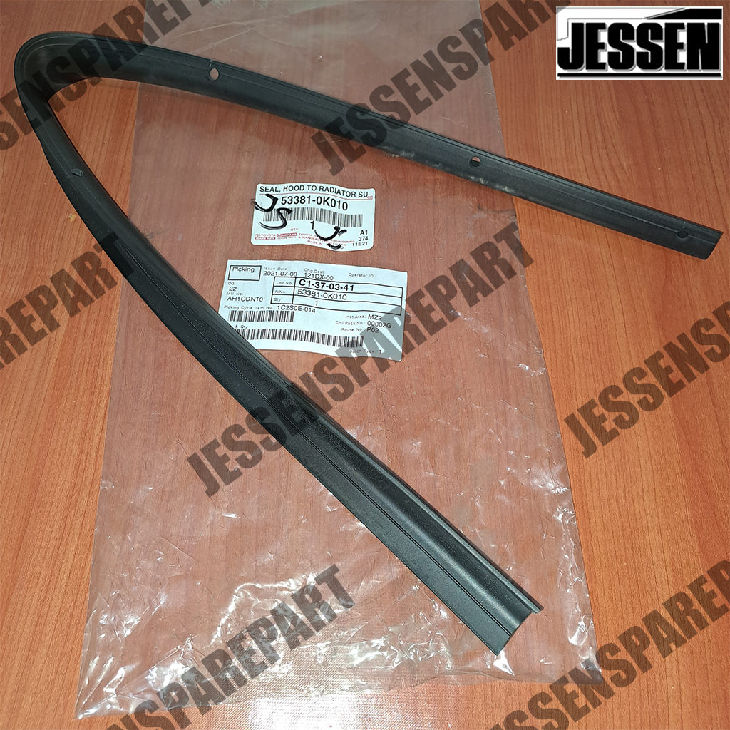 Jual Seal Karet Cowl Cup Kap Mesin 53381-0K010 Toyota Fortuner Original ...