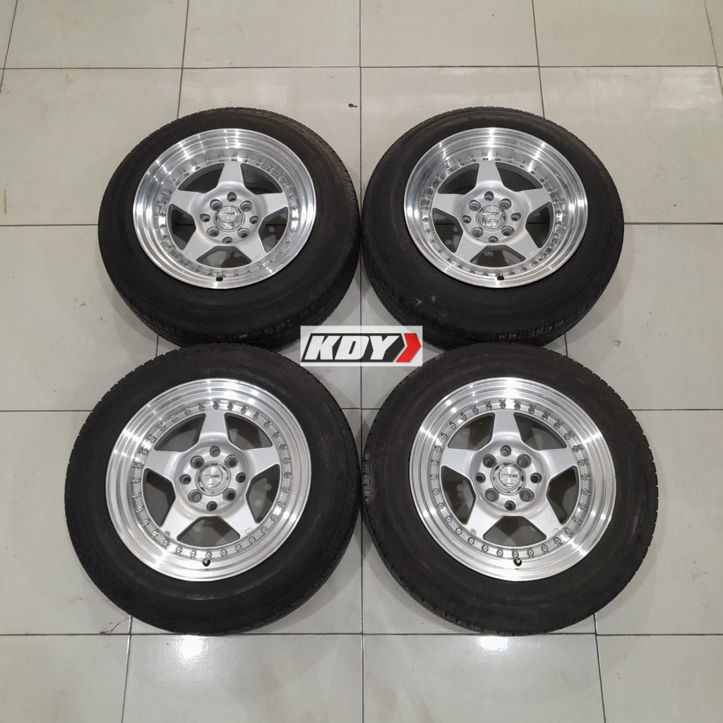Jual Velg Racing Bekas Murah Works Ring 15 + Ban 185 65 R15 | Shopee ...
