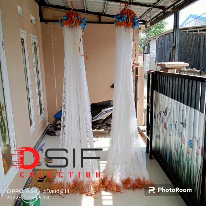 Jual jaring pukat nelayan udang dan ikan merek arida jaring bahan nilon ...