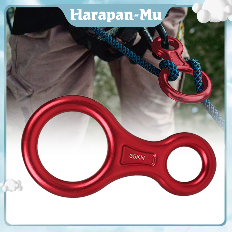 Jual 35KN Figure 8 Climbing Rescue Safety Descender Carabiner Panjat ...