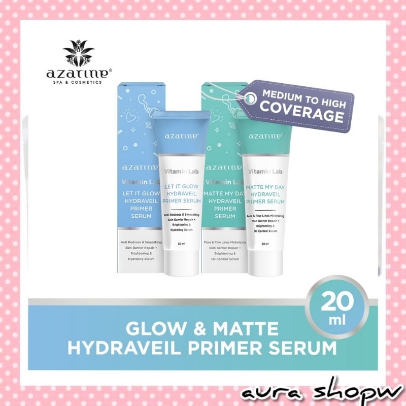 Jual (COD) AZARINE GLOW & MATTE HYDRAVEIL PRIMER SUNSCREEN 20ML ...