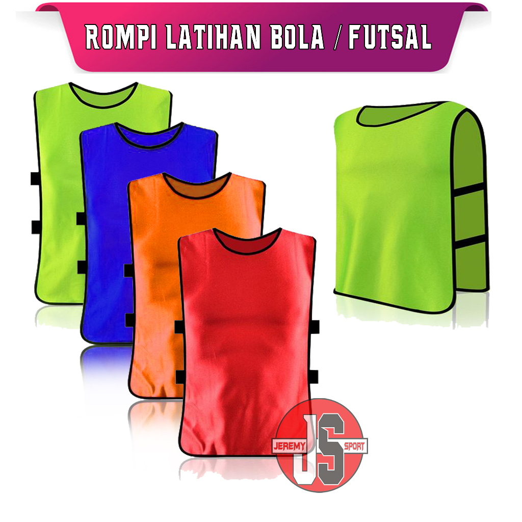 Jual Rompi Bola Futsal Polos Rompi Latihan Model Karet | Shopee Indonesia