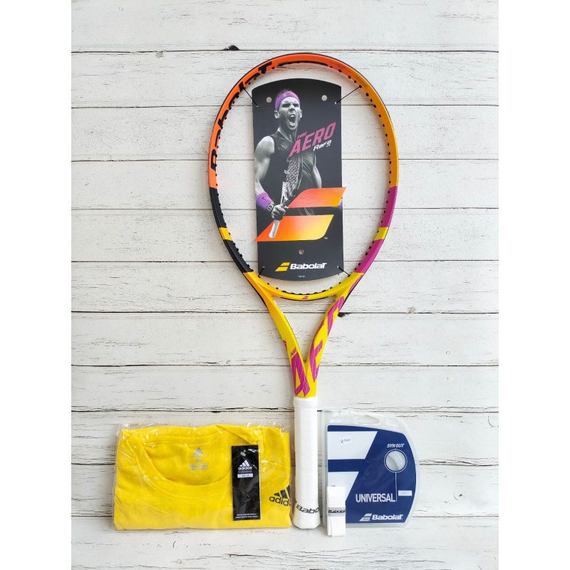 Jual [ RAKET TENIS BABOLAT PURE AERO RAFA SERIES + BONUS NEW ] | Shopee ...