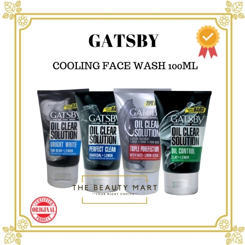 Jual GATSBY Cooling Face Wash 100ml | Bright White | Perfect Clean | Triple Porefection | Oil ...