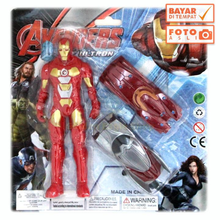 Jual Mainan Anak - Action Figure Avengers Age of Ultron - Iron Man + 2 ...