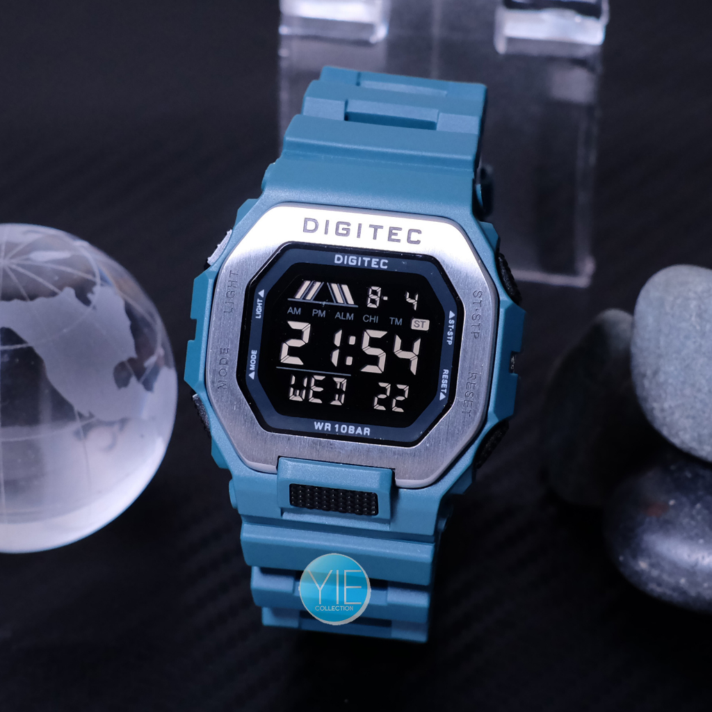 Jual Jam Tangan Digitec Pria Bezel Stainless Steel Model Sport DG 5050 ...